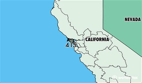 Where Is Area Code 415 Map Of Area Code 415 San Francisco Ca Area Code