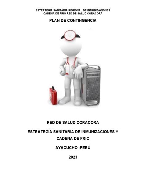 Modelo De Plan De Contingencia Pdf Refrigerador Frío