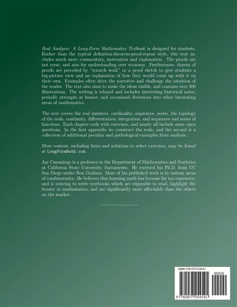 Mua Real Analysis A Long Form Mathematics Textbook The Long Form Math