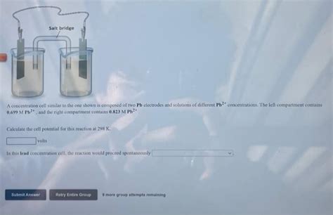 Solved A Non Standard Cell Or Half Cell Potential Can Be