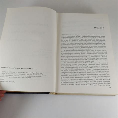 Feedback Control System Analysis And Synthesis By Dazzo And Houpis Hc