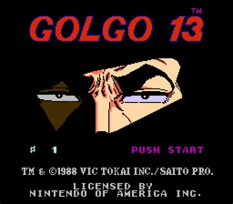 Game Golgo 13 Top Secret Episode Nes 1988 Vic Tokai Oc Remix