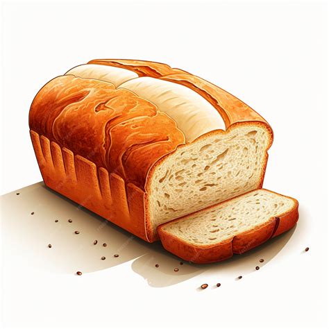 Premium Ai Image Vector Illustration Of Fresh Bread In Kawaii Anime Style Cartoon