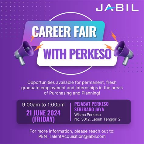 Jabil Jabilpenang Wearehiring Purchasing Planning Internship Freshgraduates