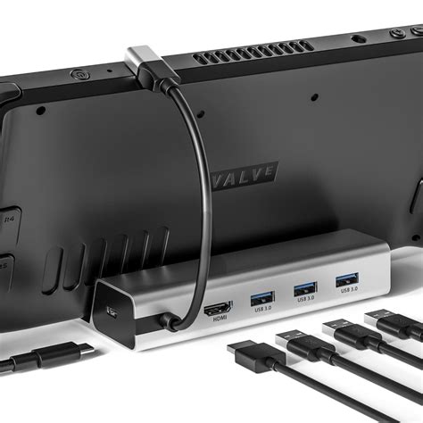 Buy Steam Deck Dock 5 In 1 Aluminum 4k Hub Steam Deck Docking Station