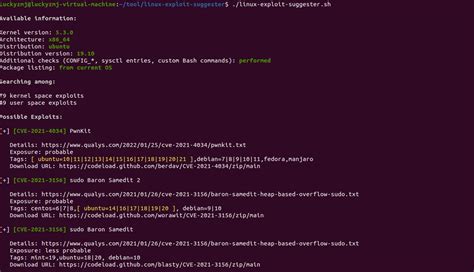 Linux提权辅助工具linux Exploit Suggestersh Csdn博客
