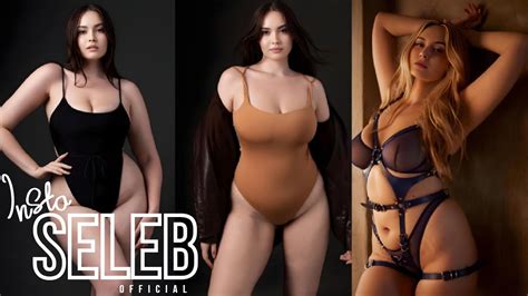 Erin Marley Klay Plus Size Model Lingerie Sexy Plus Size Bikini