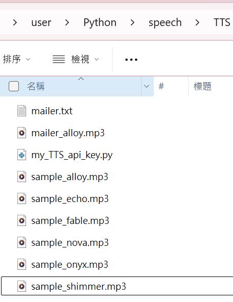 Python使用openai Api文字轉語音text To Speech Tts From Openai Import Openai Client Openai Api