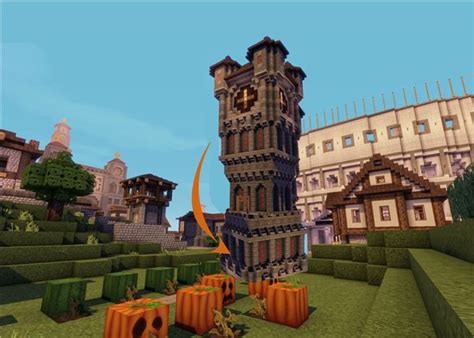 Minecraft Clock Tower Schematic