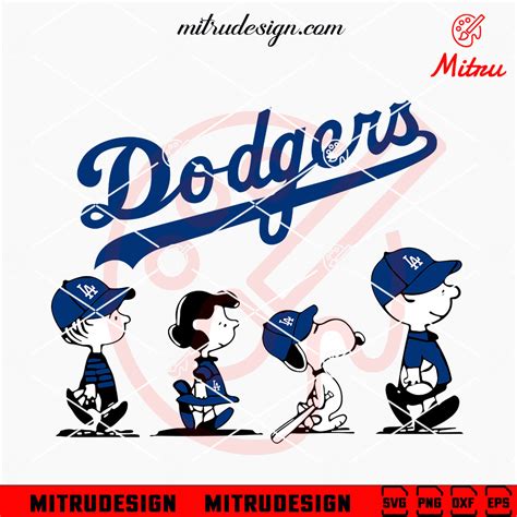 Peanuts Snoopy Los Angeles Dodgers Svg Cute Dodgers Cartoon Svg Png