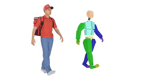 Delivery Man Wearing Donald Trump Cap Fur Rigged Model Turbosquid 2319009