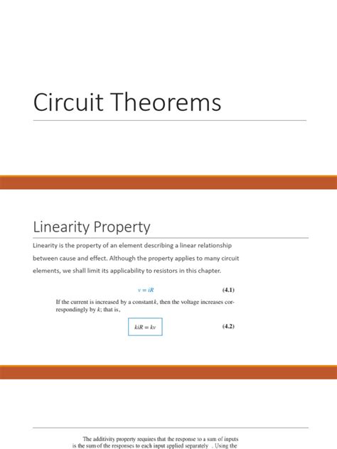 Circuit Theorem Pdf