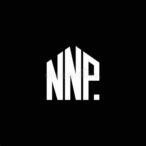 Design Do Logotipo Da Letra Nnp Em Fundo Preto Conceito De Logotipo De