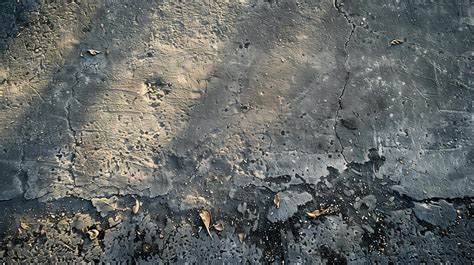 A Top Down Photography Of A Dirty Driveway With A Concrete Texture