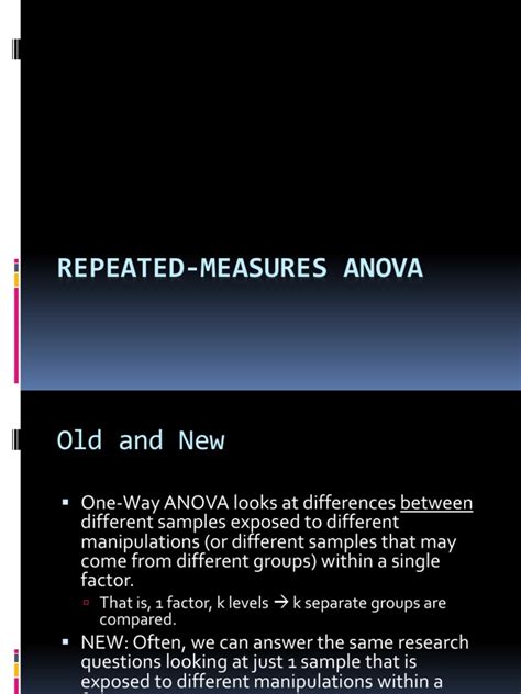 Repeated Measures Anova Pdf Analysis Of Variance Errors And Residuals