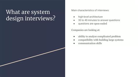 System Design Interview Prep Ppt