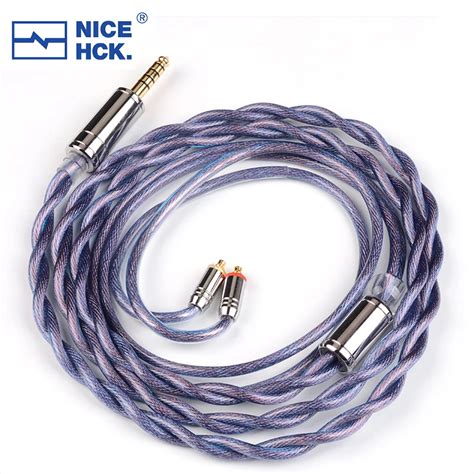 Nicehck Purplegem Replace Hifi Wire 7n Occ Silver Plated Occ Earphone
