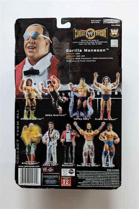 2005 Wwe Jakks Pacific Classic Superstars Series 7 Gorilla Monsoon