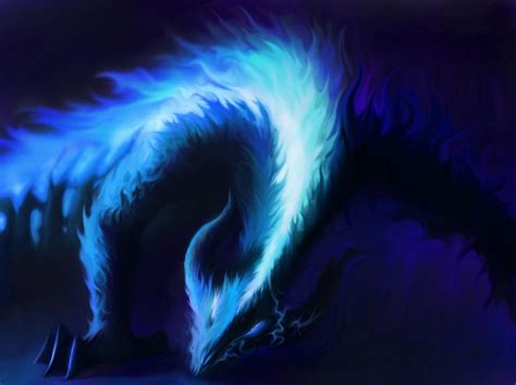 Blue Fire Dragon Wallpapers Wallpaper Cave