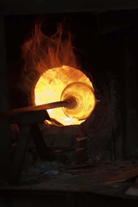 Glass Blowing Process Stock Image Image Of Murano Kiln 36754165