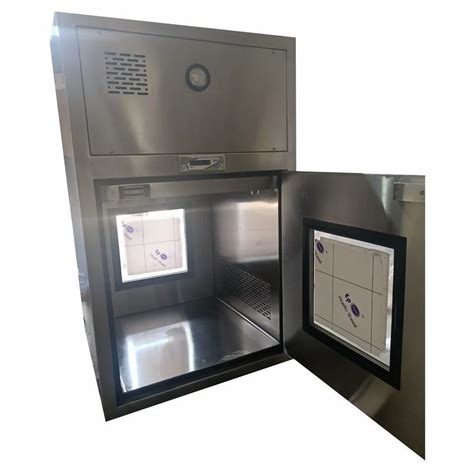 Ss 304 Rectangular L Shape Door Dynamic Pass Box For Pharmaceutical