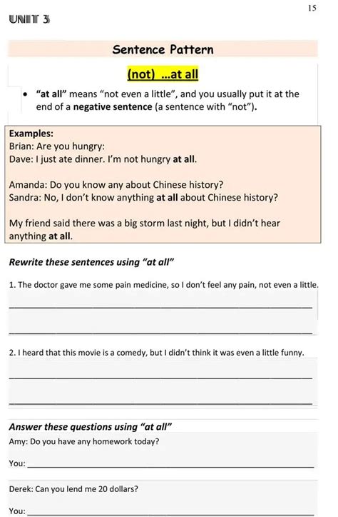 Basic Sentence Patterns In English Pdf Lasopasale
