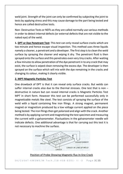 Solution Testing Of Welds Studypool