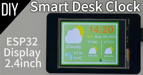 Diy Digital Desk Clock With Elecrow Esp Screen