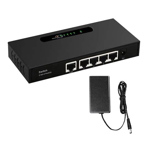 【cozyyspace】 Ethernet Switcher High Speed Transmission Network Switch Plug Play 2 5g Desktop