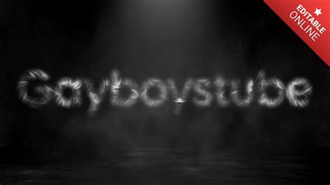 Gayboystube Smoke Text Effect Generator