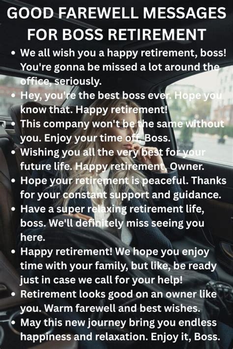 50 Good Farewell Messages For Boss Retirement — Trending Us