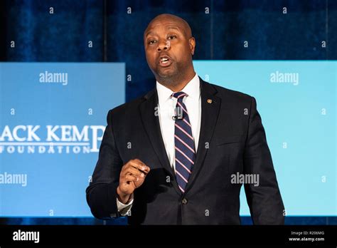 U S Senator Tim Scott R Sc At The Jack Kemp Foundation 2018 Kemp
