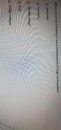 Answered Which One Of The Following Is Not A Consequence Of Large