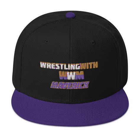 Wrestling With Maverick Wwm” Snapback Hat Brainbuster Tees