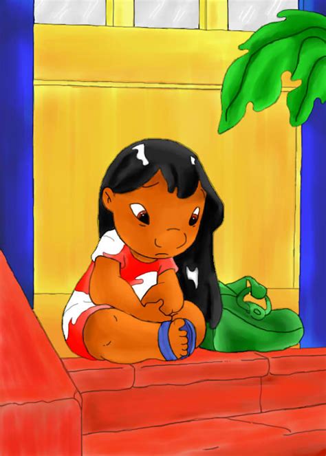 Lilo On The Stairs By Pureangeldragon713 On Deviantart