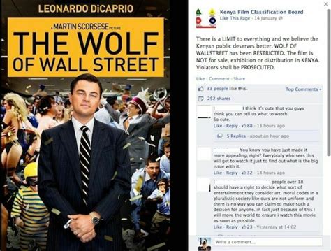 Kenya Film Classification Board Bans The Wolf Of Wall Street Okayafrica