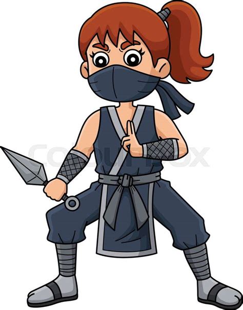 Ninja Girl Vector