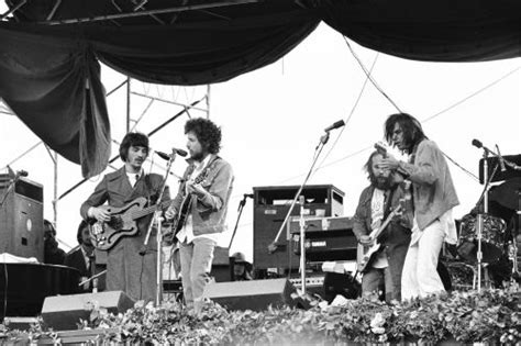 Rick Danko Of The Band Bob Dylan Unknown Guitarist And Neil Young