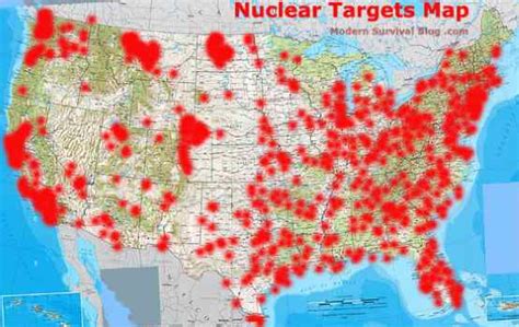 Us Nuclear Target Map