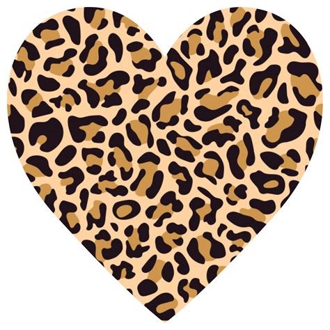 Leopard Print Pattern Png I Leopard Heart Png I Repeating Etsy Artofit