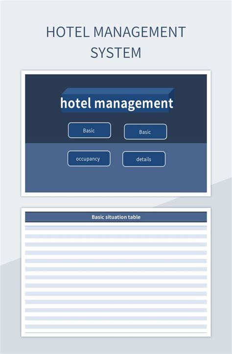 Free Hotel Management Templates For Google Sheets And Microsoft Excel Slidesdocs