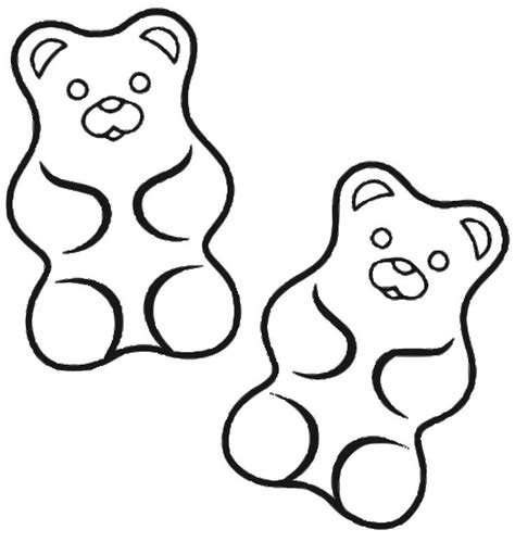 Gummy Bear Outline Svg Png Eps  Digital Download Etsy Bear