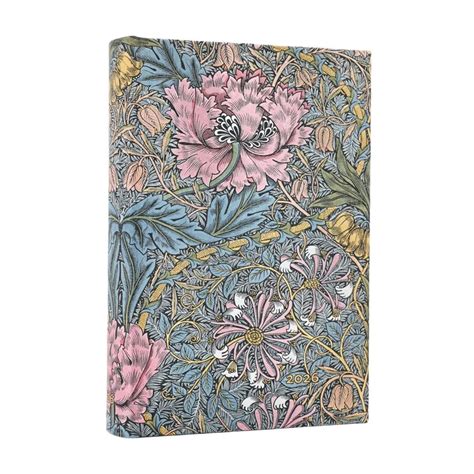 Paperblanks Morris Pink Honeysuckle Mini Day At A Time 2026 Dayplanner