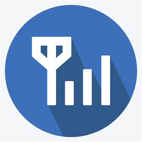 Icon Signals Suitable For Mobile Apps Symbol Long Shadow Style