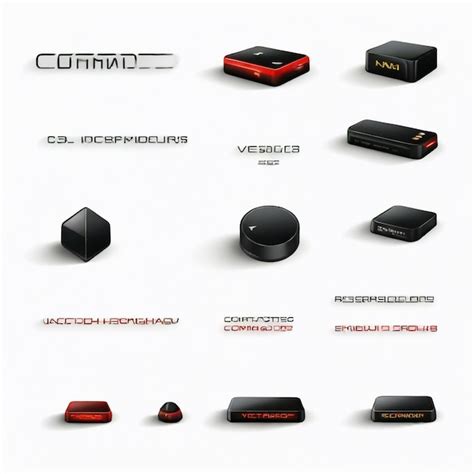 Commands Vector Set White Background Isolated A High Premium Ai Generated Vector