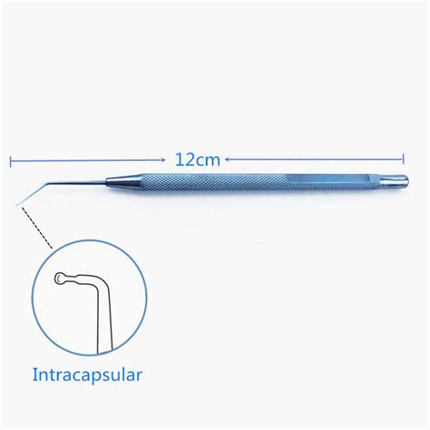 Intracapsular Titanium Manipulator Eye Tools Hooks Round Tip