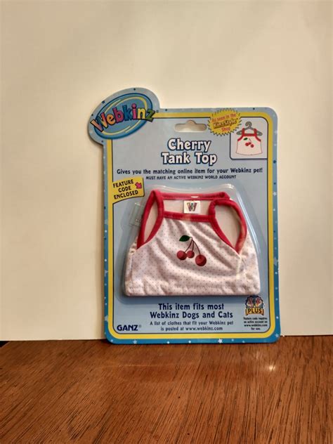 Webkinz Cherry Tank Top Brand New With Feature Code Etsy Canada