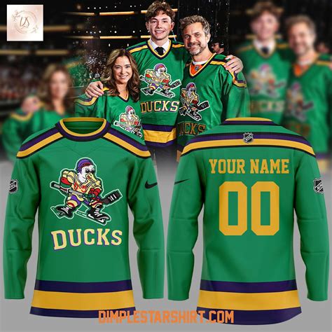 Anaheim Ducks Mighty Ducks Movie Hockey Jersey Dimplestartshirt
