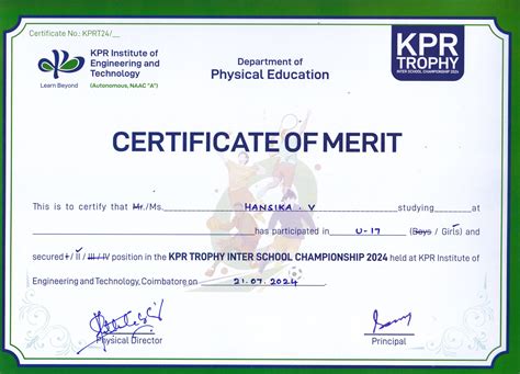 Kpr Trophy Inter School Championship 2024 Avila Convent