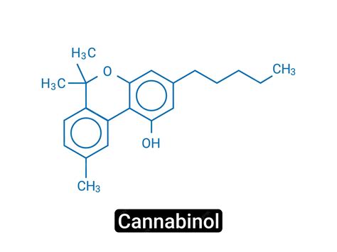 Premium Vector Vector Illustration Cannabinol Or Cbn Cannabinoid